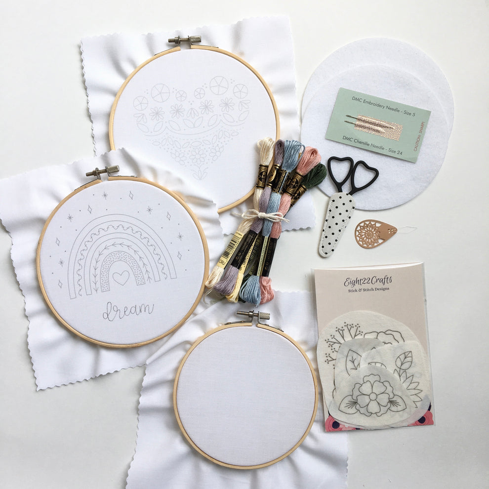 Enchanting Sampler Beginner Bundle Embroidery Kit – Eight22Crafts