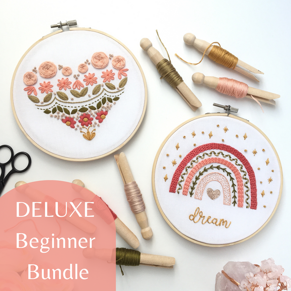 Dreamy Boho Sampler Beginner Embroidery Kit Bundle – Eight22Crafts